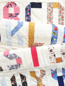 Alphabet quilt blocks ... ribbon letter edition ⋆ Patch + Dot