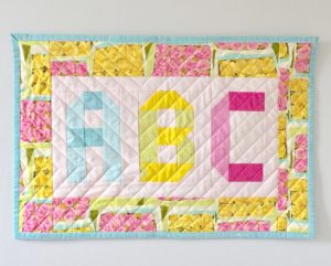 Alphabet quilt blocks … ribbon letter edition – Patch + Dot