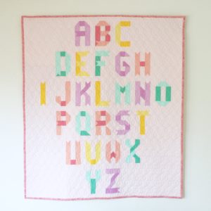 Alphabet quilt block pattern – Patch + Dot