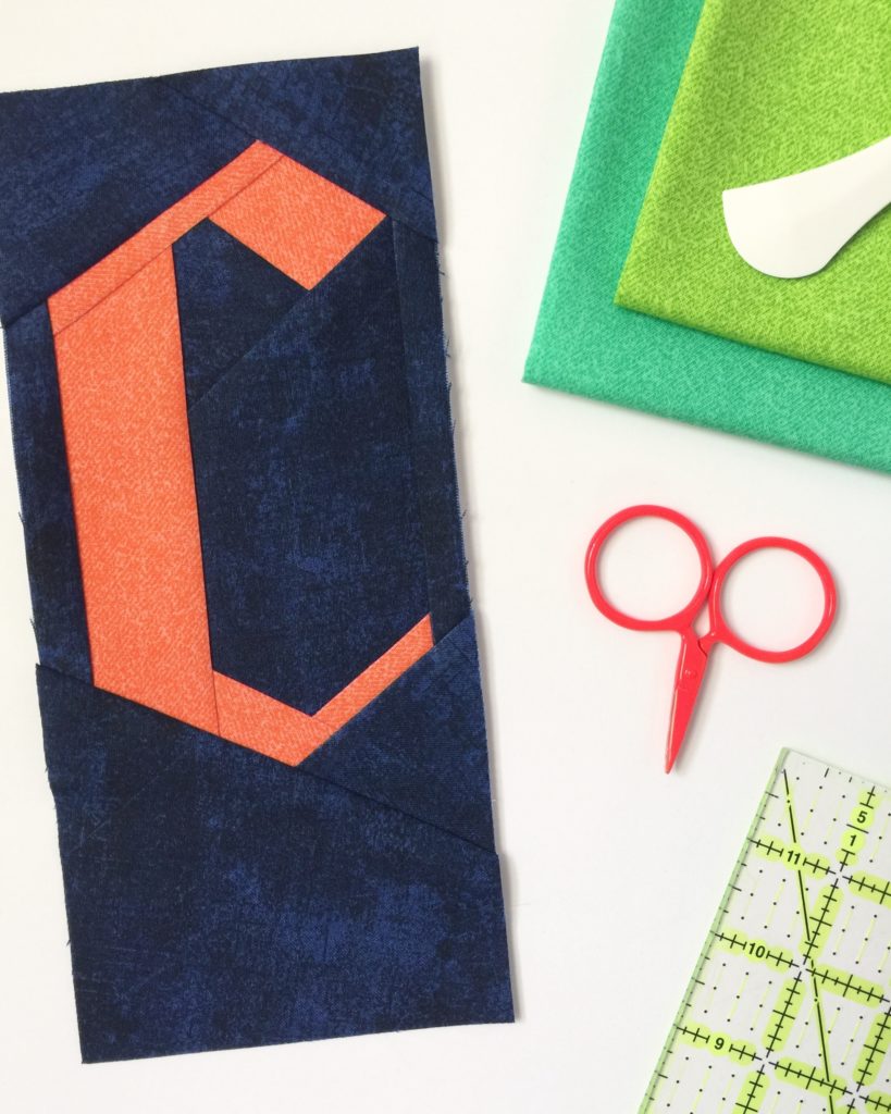 Uppercase FPP alphabet quilt blocks – Patch + Dot