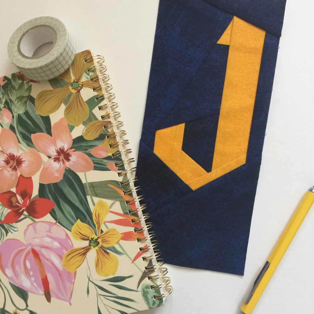 Uppercase FPP alphabet quilt blocks – Patch + Dot