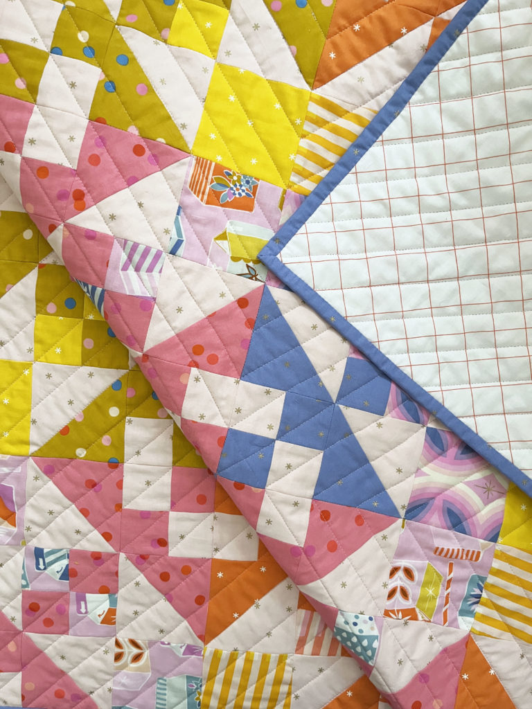 Sugarcubes modern baby quilt – Patch + Dot