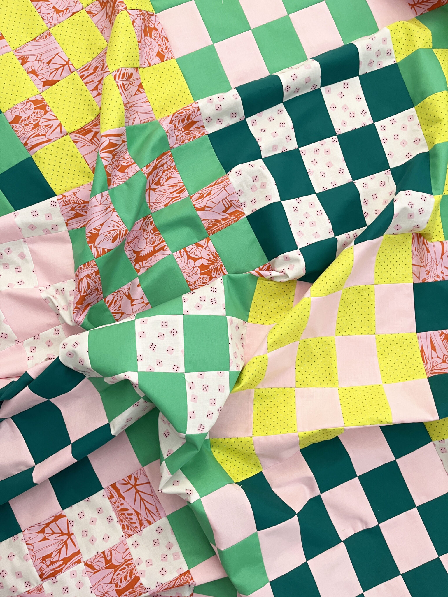 Checkerboard Picnic Quilt – Patch + Dot